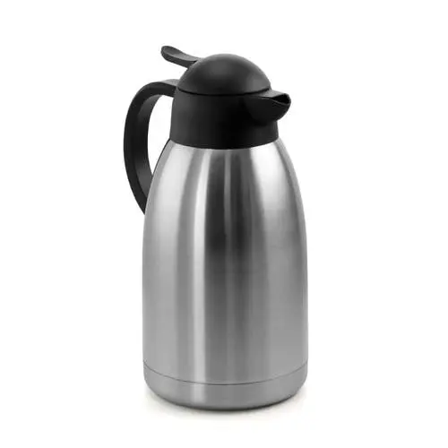 MEGACHEF 2.11 Quart Stainless Steel Thermal Beverage Carafe For Coffee And Tea - Silver