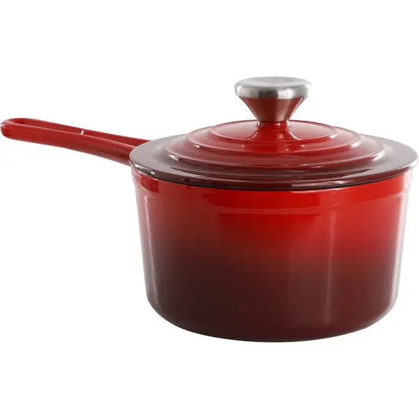 MEGACHEF 2 Quart Enameled Cast Iron Sauce Pan