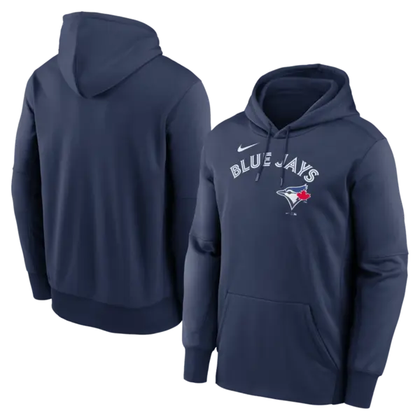 Nike Toronto Blue Jays Primary Wordmark Therma Hoodie - Navy