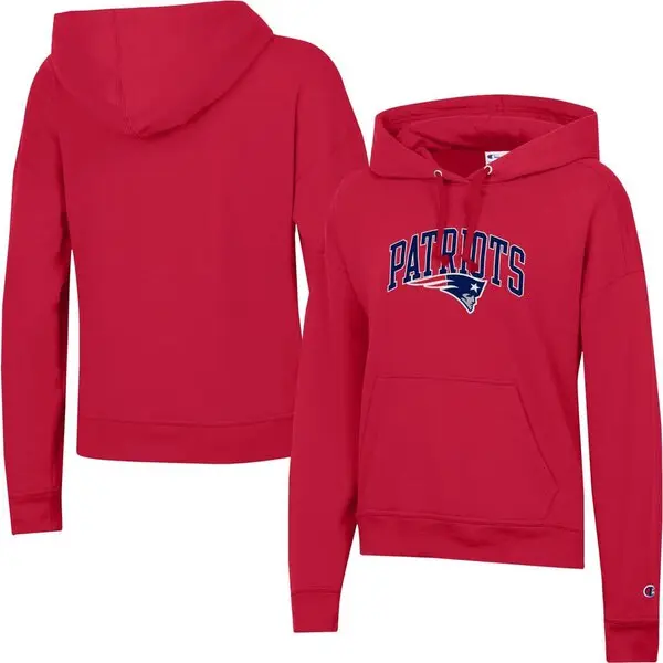 Champion New England Patriots Powerblend Hoodie - Red
