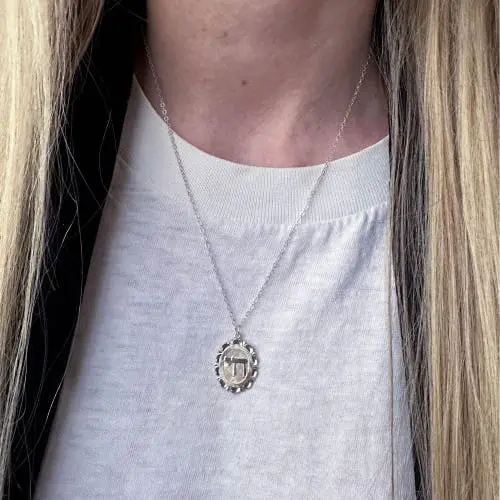 OUTOFOFFICE Chai Charm Necklace In Sterling