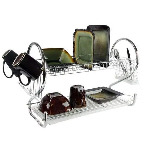 MEGACHEF 22 Inch Two Shelf Dish Rack
