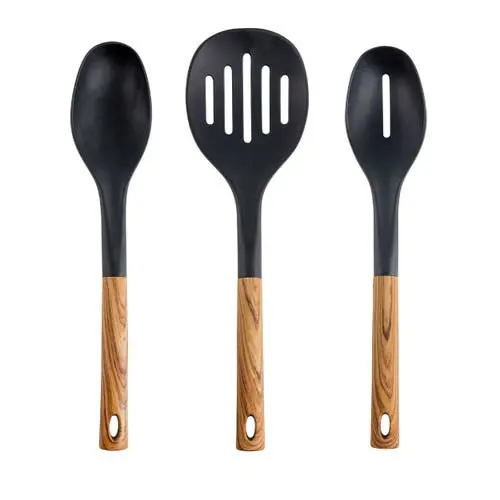 MEGACHEF Nylon Cooking Utensils With Wood Design