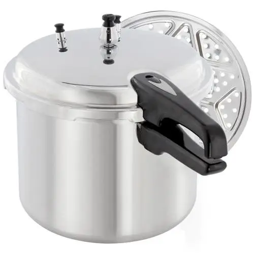 MEGACHEF 11.5 Quart Induction And Stovetop Pressure Cooker With Steamer