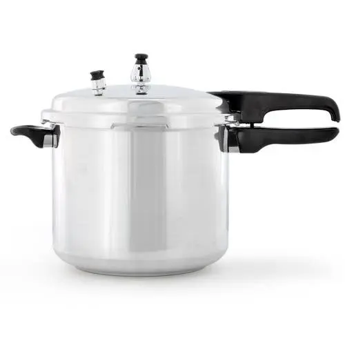 MEGACHEF 11.5 Quart Induction And Stovetop Pressure Cooker With Steamer
