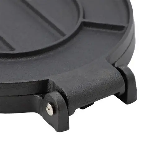 MEGACHEF 7.9 Inch Heavy Duty Round Cast Iron Tortilla Maker Press