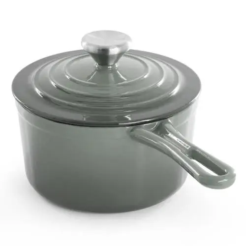 MEGACHEF 2 Quart Enameled Cast Iron Sauce Pan