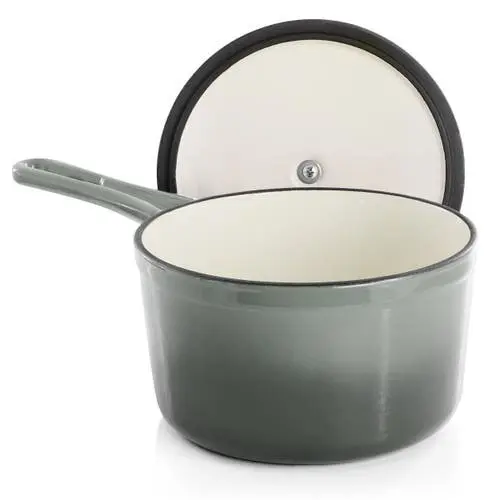MEGACHEF 2 Quart Enameled Cast Iron Sauce Pan