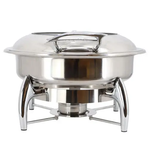 MEGACHEF 6.3 Quart Stainless Steel Round Professional Chafing Dish/food Warmer/buffet Server Serving Dish