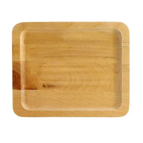 MEGACHEF Mini Cast Iron Square Pan With Wood Tray