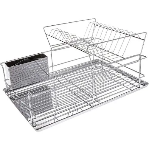MEGACHEF 15.5 Inch Stainless Iron Shelf Dish Rack
