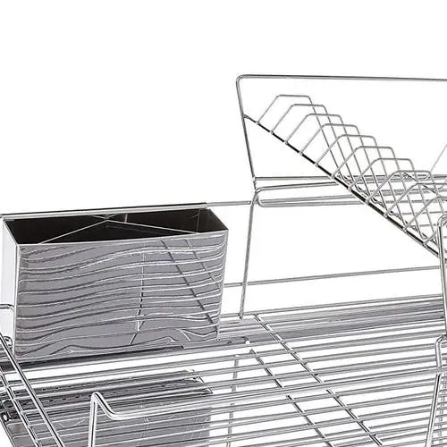 MEGACHEF 15.5 Inch Stainless Iron Shelf Dish Rack