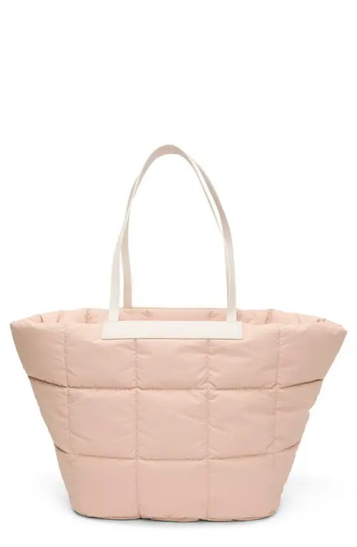 VEECOLLECTIVE Porter Basque Quilted Recycled Nylon Tote - Cameo Rose Pnk
