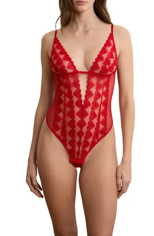ETAM Desire Rouge Cotton Bodysuit