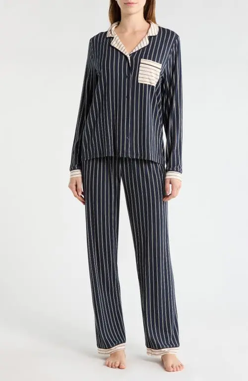 French Connection Stripe Pocket Pajamas