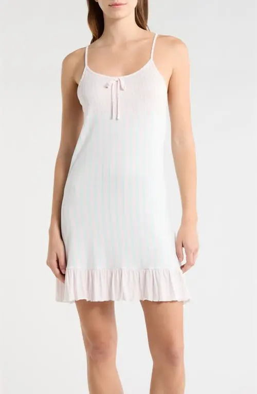 French Connection Bow Detail Stripe Chemise