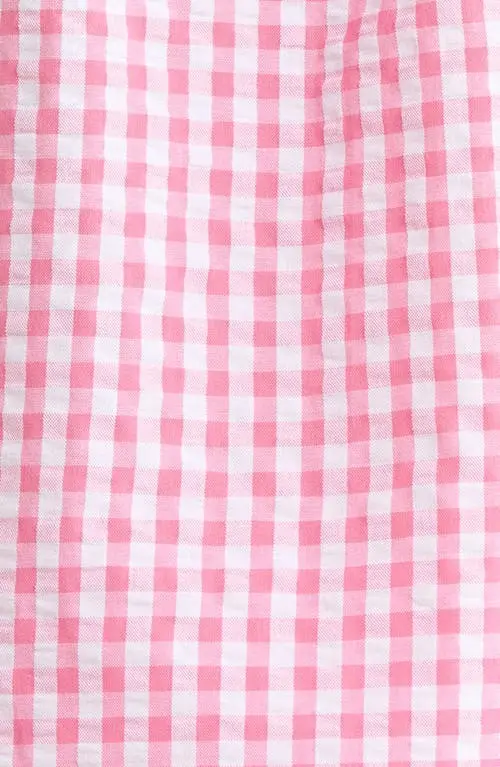 French Connection Gingham Seersucker Cami Pajamas - Pink Combo