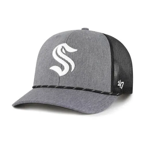 '47 Seattle Kraken Carbon Rope Trucker Adjustable Hat