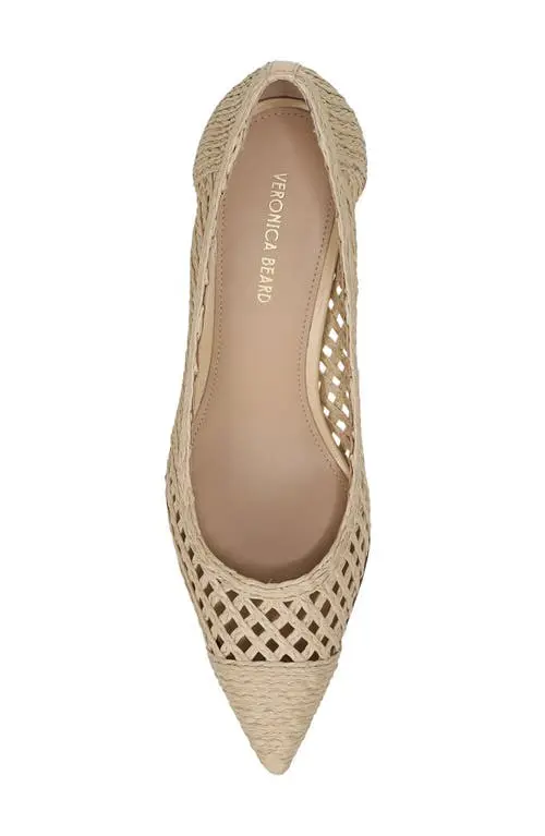 Veronica Beard Rita Raffia Pointed Toe Pump