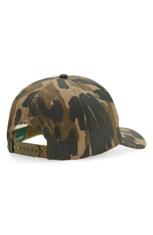 MALBON Tour Divot Camo Stretch Ripstop Snapback Ball Cap