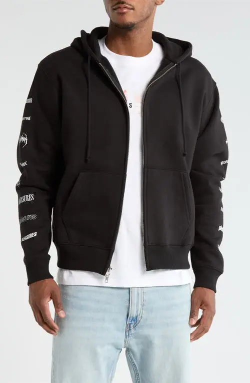 PLEASURES Woodmark Fleece Zip-up Hoodie