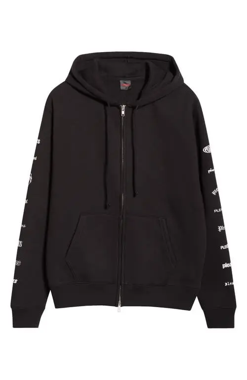PLEASURES Woodmark Fleece Zip-up Hoodie