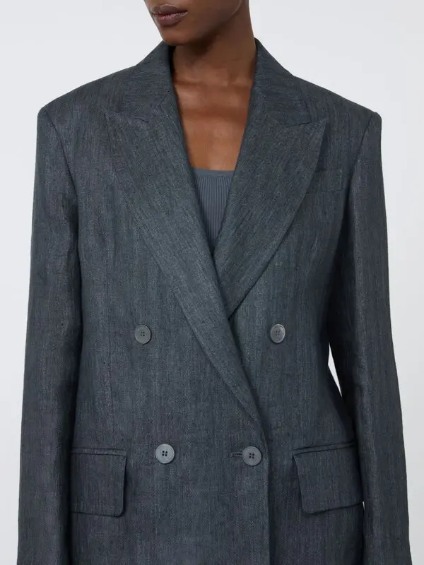 Max Mara Olimpia Jacket In Chevron Wool