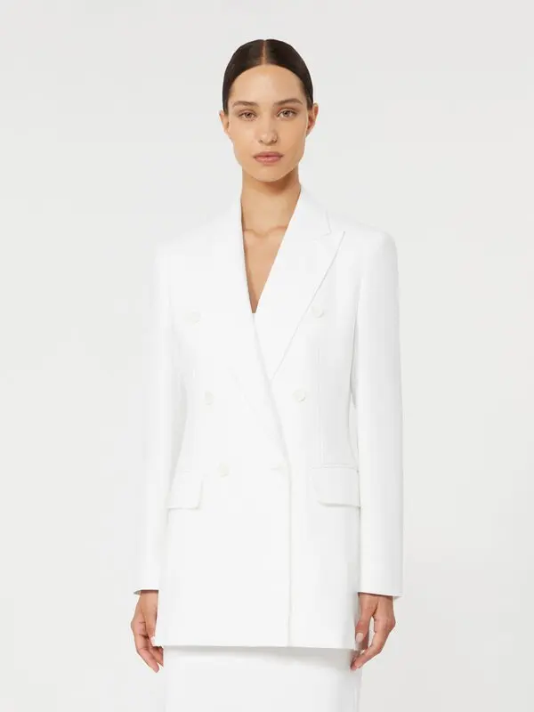 Max Mara Cotton Crepe Canvas Blazer
