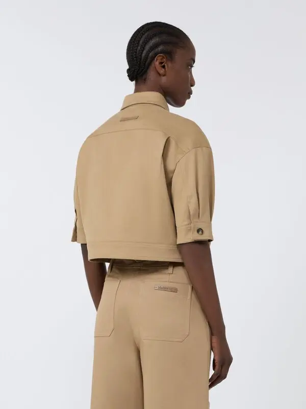Max Mara Stretch Cotton Cropped Jacket
