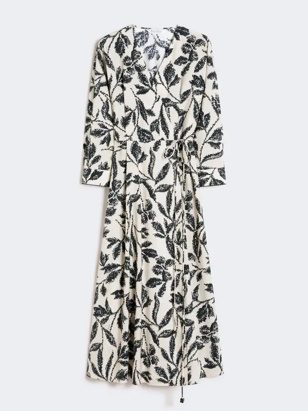 Max Mara Printed Poplin Dress - Beige