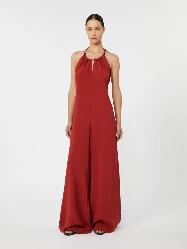Max Mara Flowing Envers Satin Jumpsuit