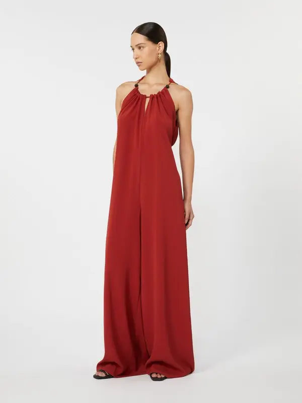 Max Mara Flowing Envers Satin Jumpsuit