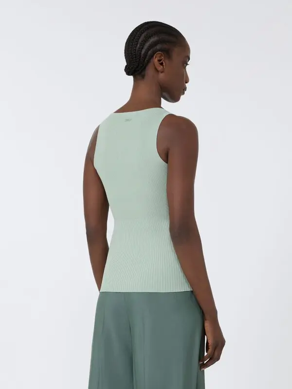 Max Mara Viscose-blend Yarn Top