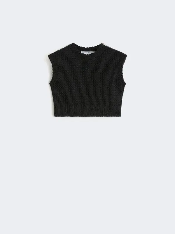 Max Mara Sleeveless Cropped Jumper