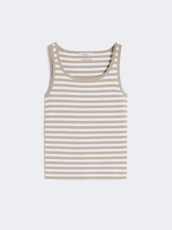 Max Mara Viscose Crêpe Yarn Sleeveless Jumper - Pink