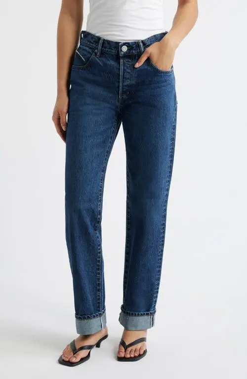 Moussy Vintage Lara Western Straight-leg Jeans - Dark Blue
