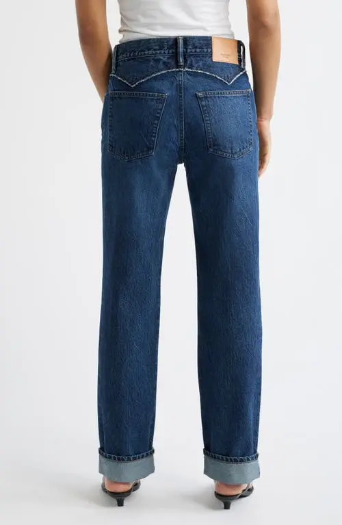 Moussy Vintage Lara Western Straight-leg Jeans - Dark Blue