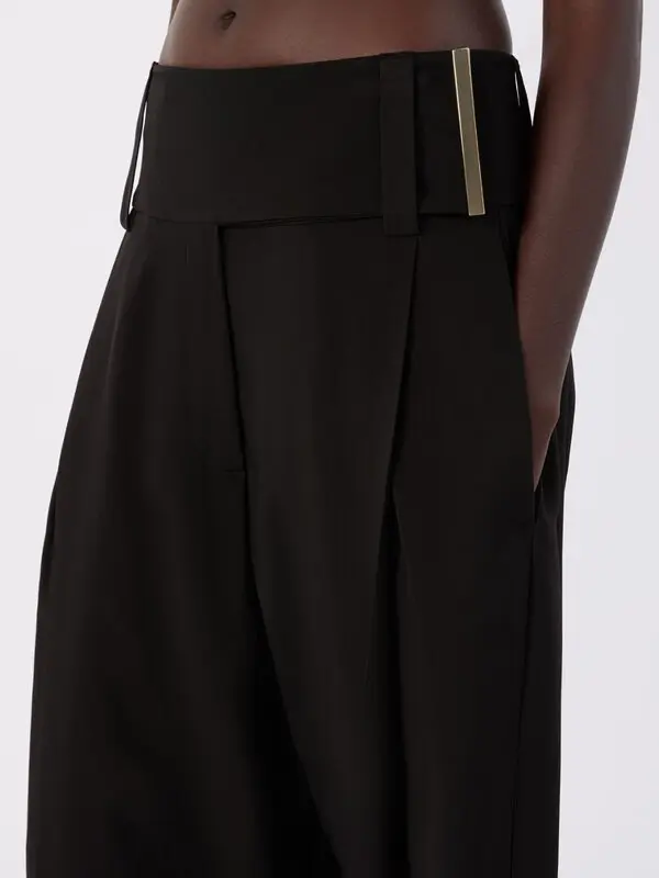 Max Mara Wide-fit Viscose Satin Trousers