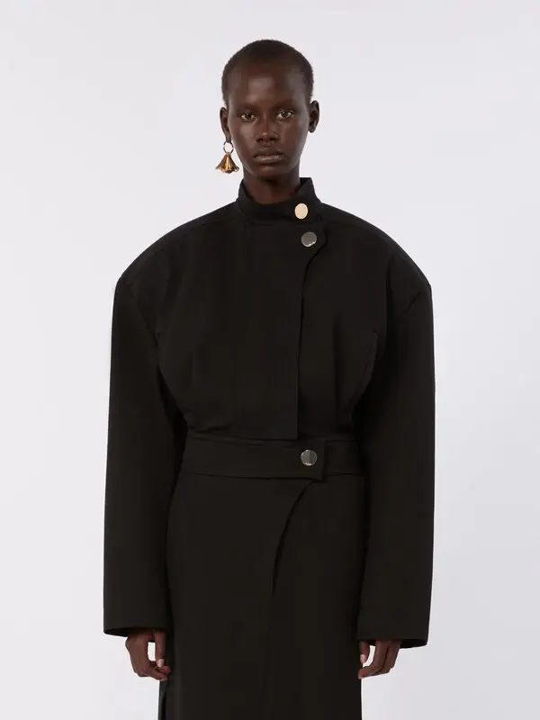 Max Mara Oversized Cotton Bomber Jacket