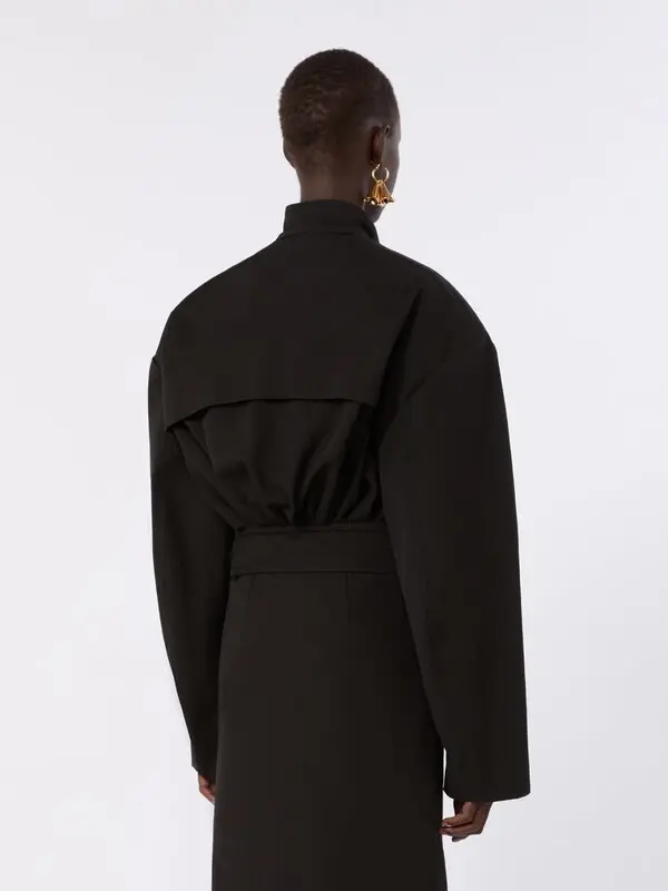 Max Mara Oversized Cotton Bomber Jacket