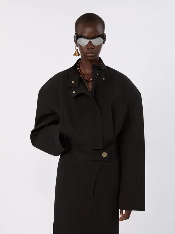 Max Mara Oversized Cotton Bomber Jacket