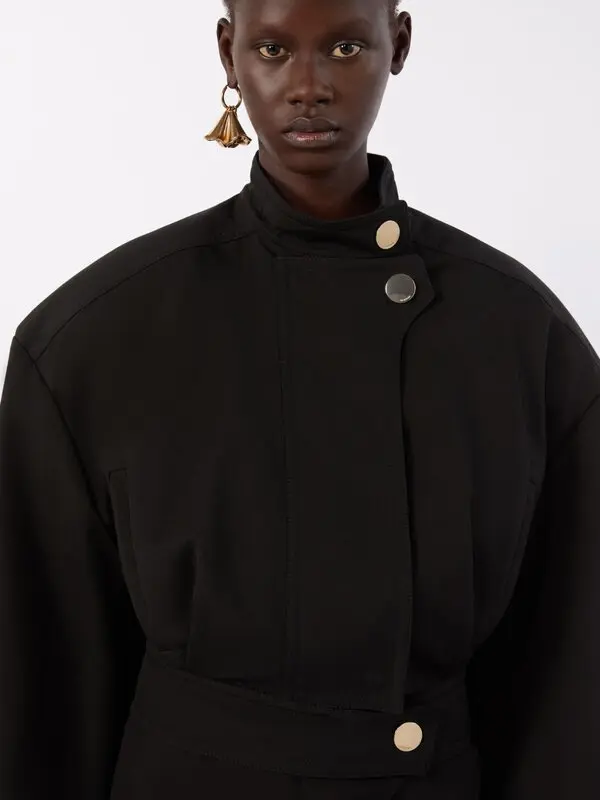 Max Mara Oversized Cotton Bomber Jacket