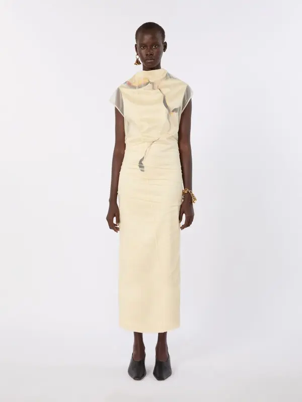 Max Mara Double-layer Satin Dress