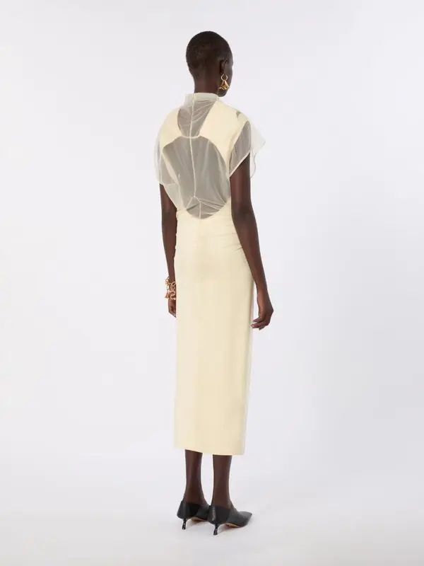 Max Mara Double-layer Satin Dress