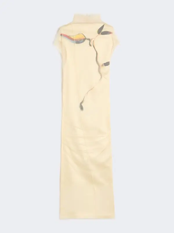 Max Mara Double-layer Satin Dress