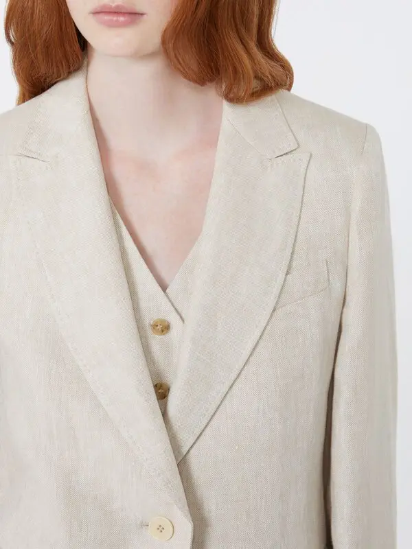 Max Mara Linen Canvas Blazer