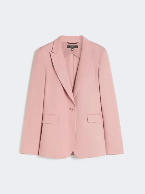 Max Mara Linen And Cotton Canvas Blazer - Antique Rose