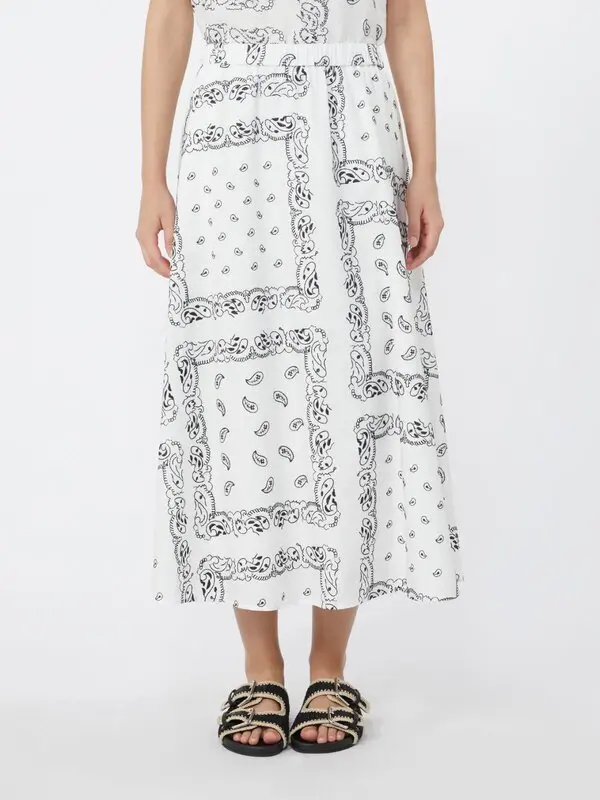Max Mara Cotton-poplin Midi Skirt