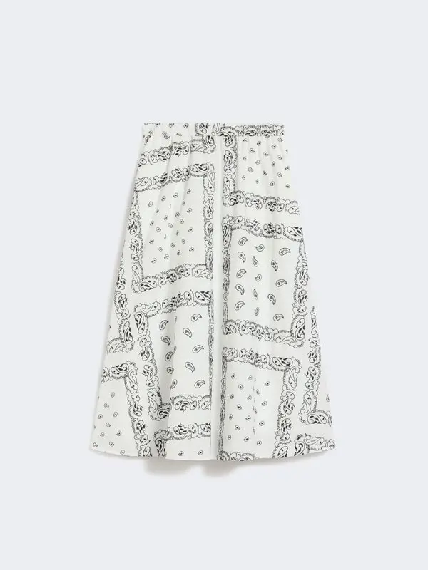 Max Mara Cotton-poplin Midi Skirt