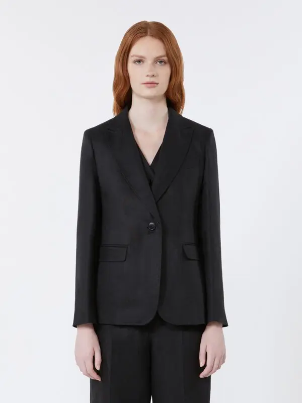 Max Mara Linen Canvas Blazer